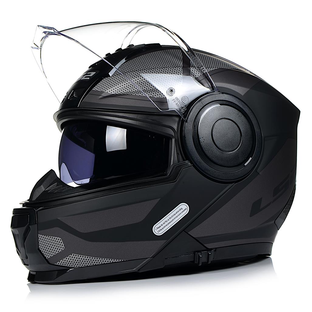 Casca moto, LS2, FF902 Scope, Protectie UV, ABS, Negru gri XL 61-62cm ...