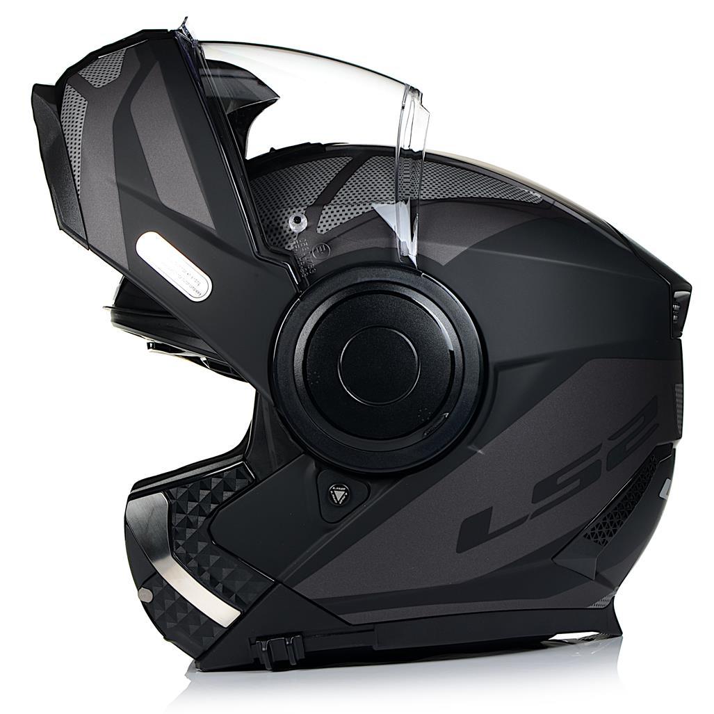 Casca moto, LS2, FF902 Scope, Protectie UV, ABS, Negru gri XL 61-62cm ...