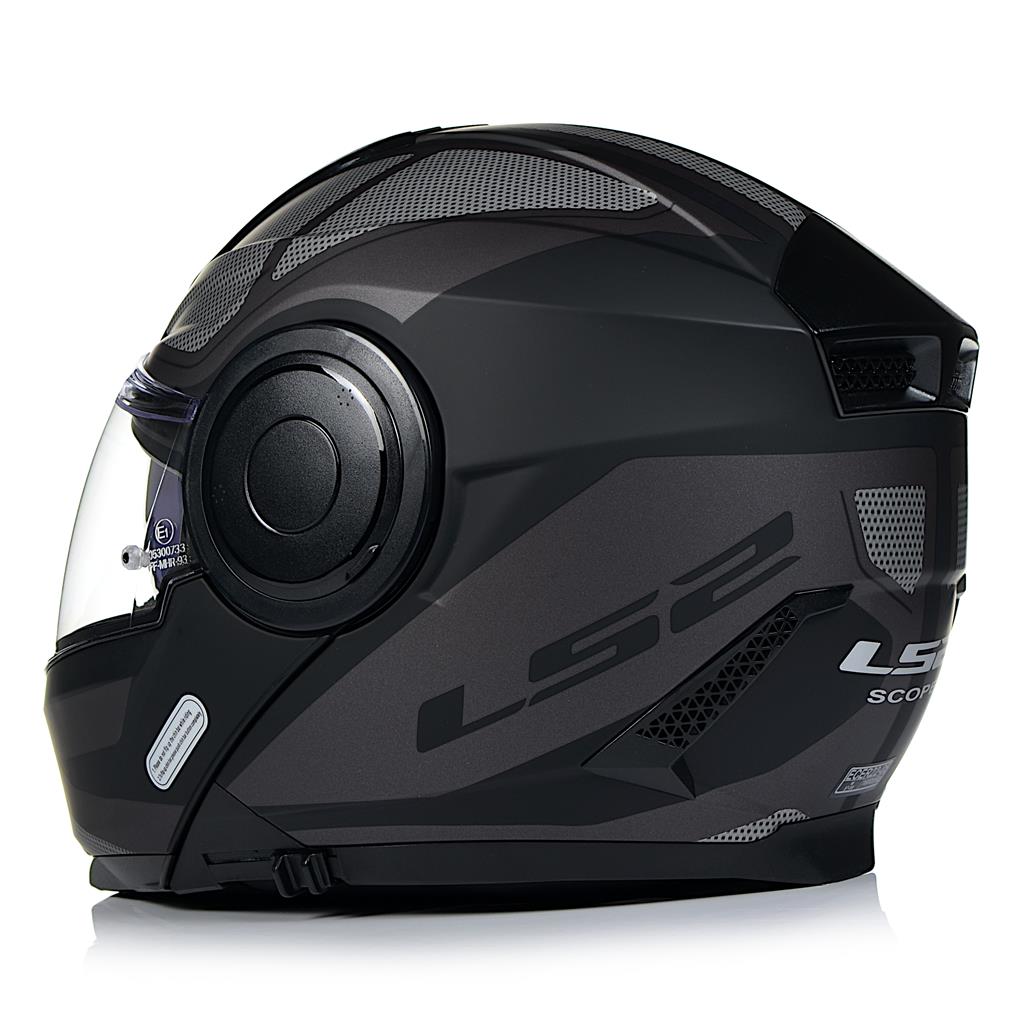 Casca moto, LS2, FF902 Scope, Protectie UV, ABS, Negru gri XL 61-62cm ...