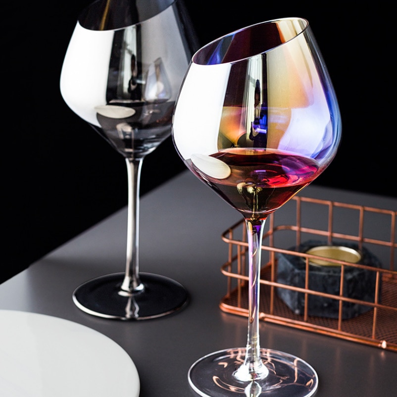 Set 2 Pahare cu picior pentru cocktail/vin, minimalist si contemporan ...