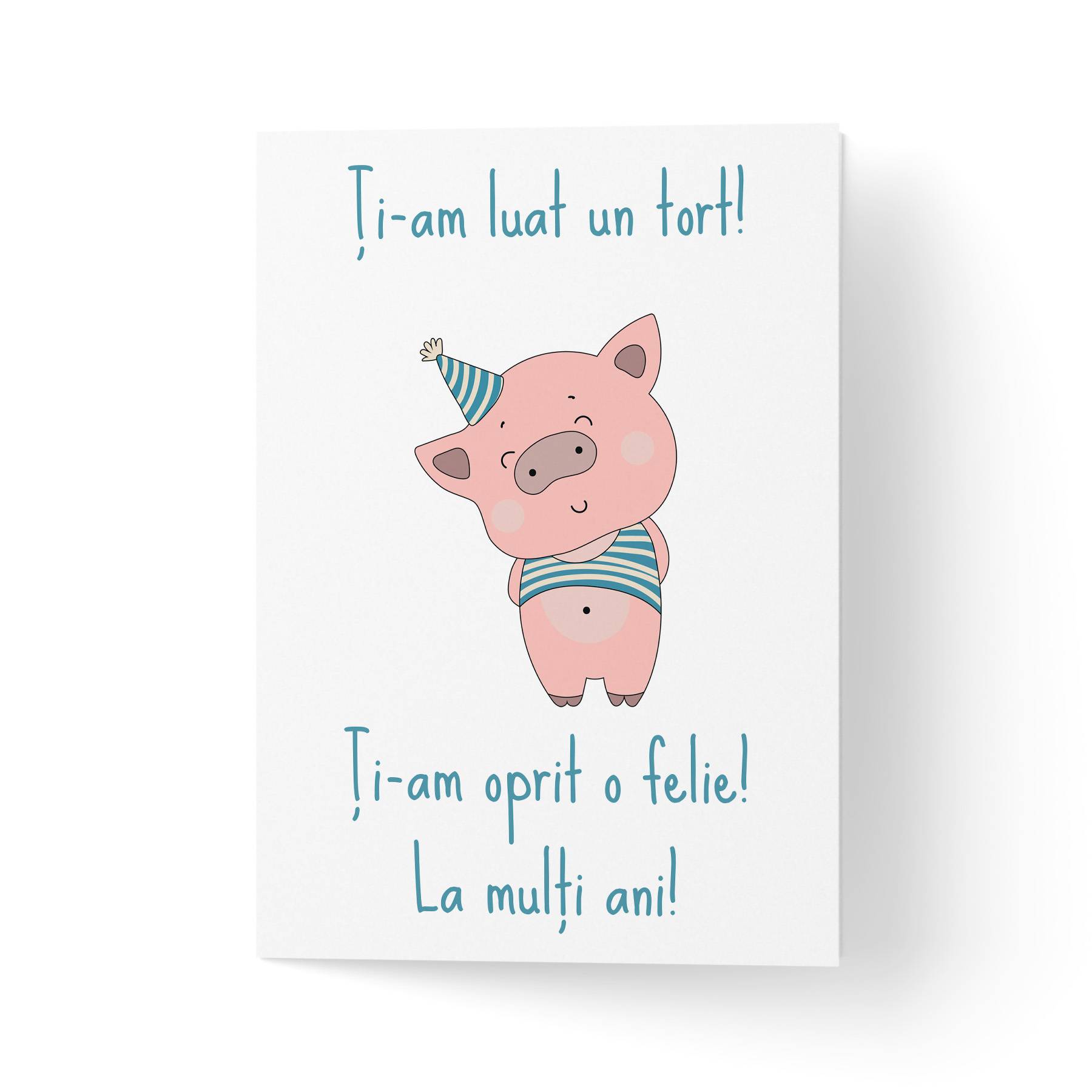 Felicitare cu plic, hartie texturata premium - amuzanta de zi de ...