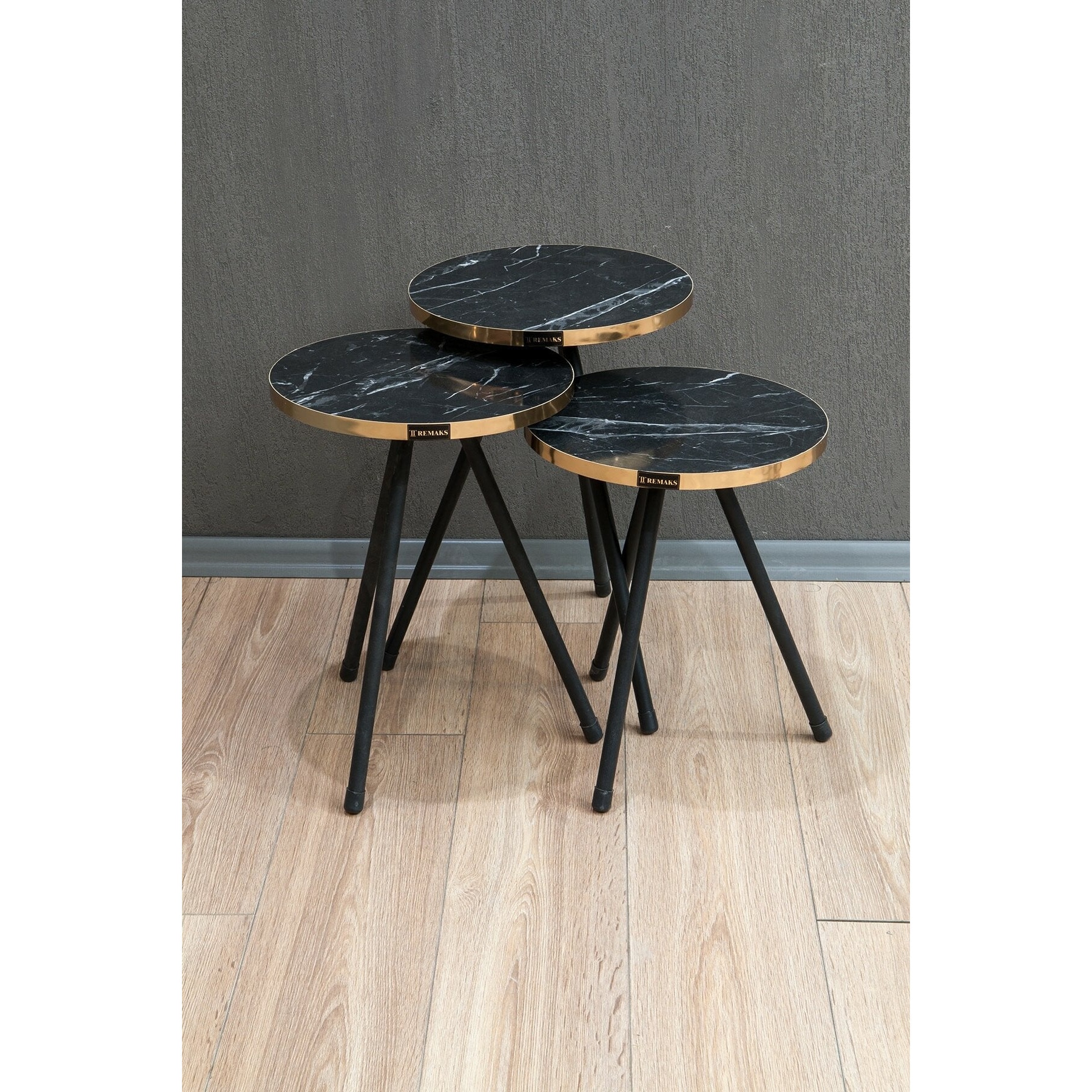 Set 3 masute cafea, 34 cm - eMAG.ro