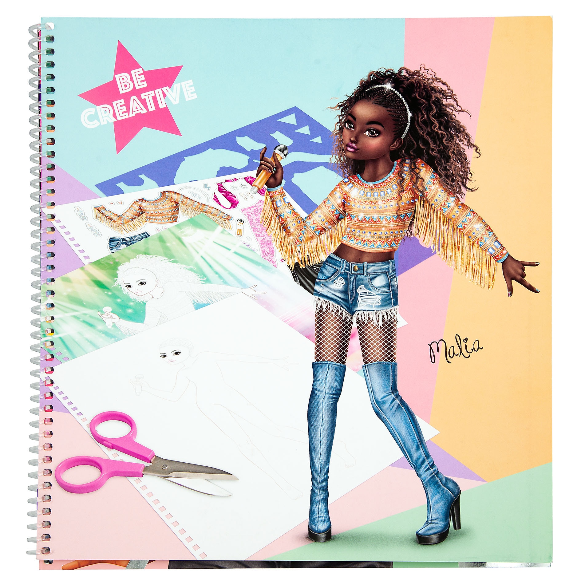 Carte de colorat Popstar Top Model Christy, Depesche - eMAG.ro