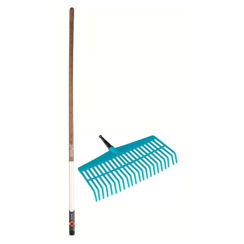 Grebla pentru frunze Gardena Combisystem, 43cm, Plastic/Lemn ...