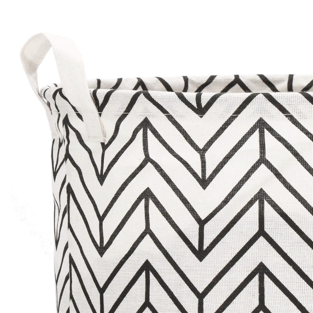 Cos depozitare haine sau jucarii, 45x35cm, bumbac si in, 55 l, alb ...