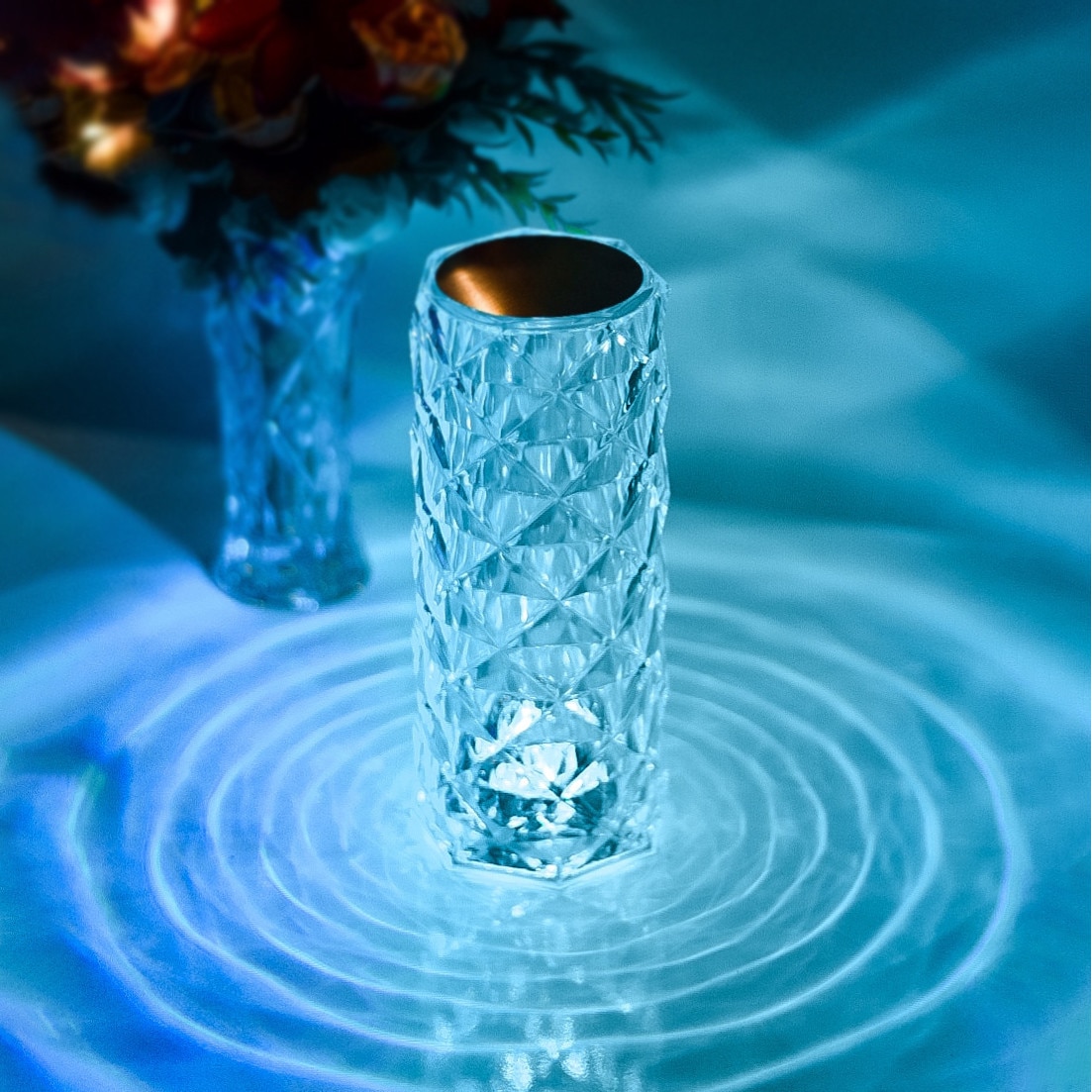 Crystal Deco lámpa, RGB, vezeték nélküli, távirányítóval, 16 szín - eMAG.hu