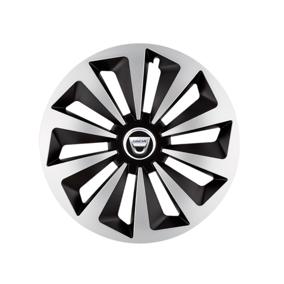 Set 4 capace roti Fox dual crom R16 pentru gama auto Dacia - eMAG.ro