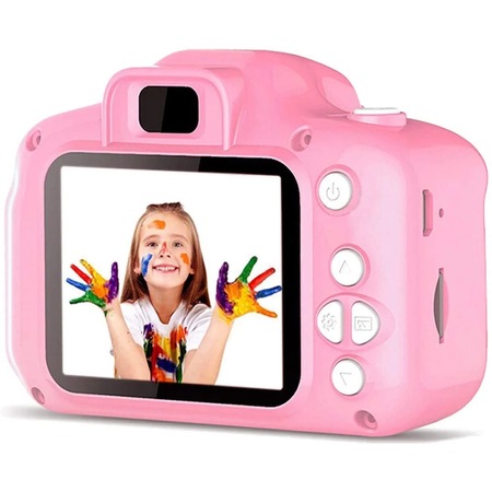 Camera foto digitala, 1080p, 2'', 8G, Roz - eMAG.ro