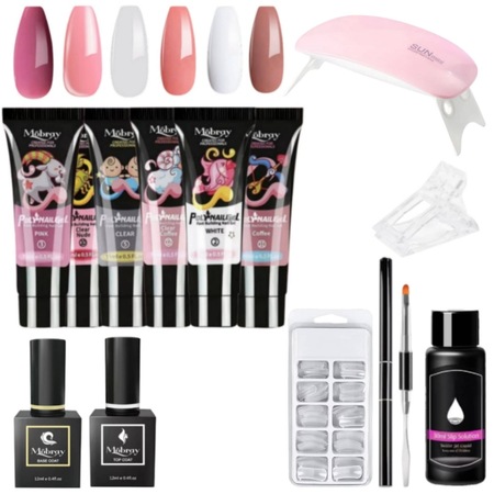 Kit Polygel 14 piese, Mobray, Multicolor - eMAG.ro