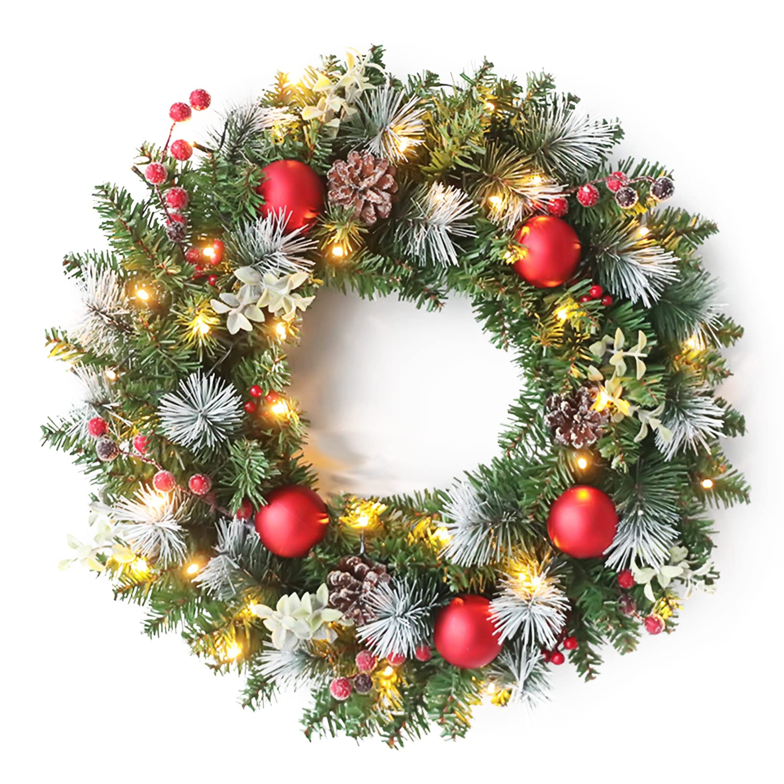 Coronita de Craciun, Koungiam, 30cm, Multicolor - eMAG.ro