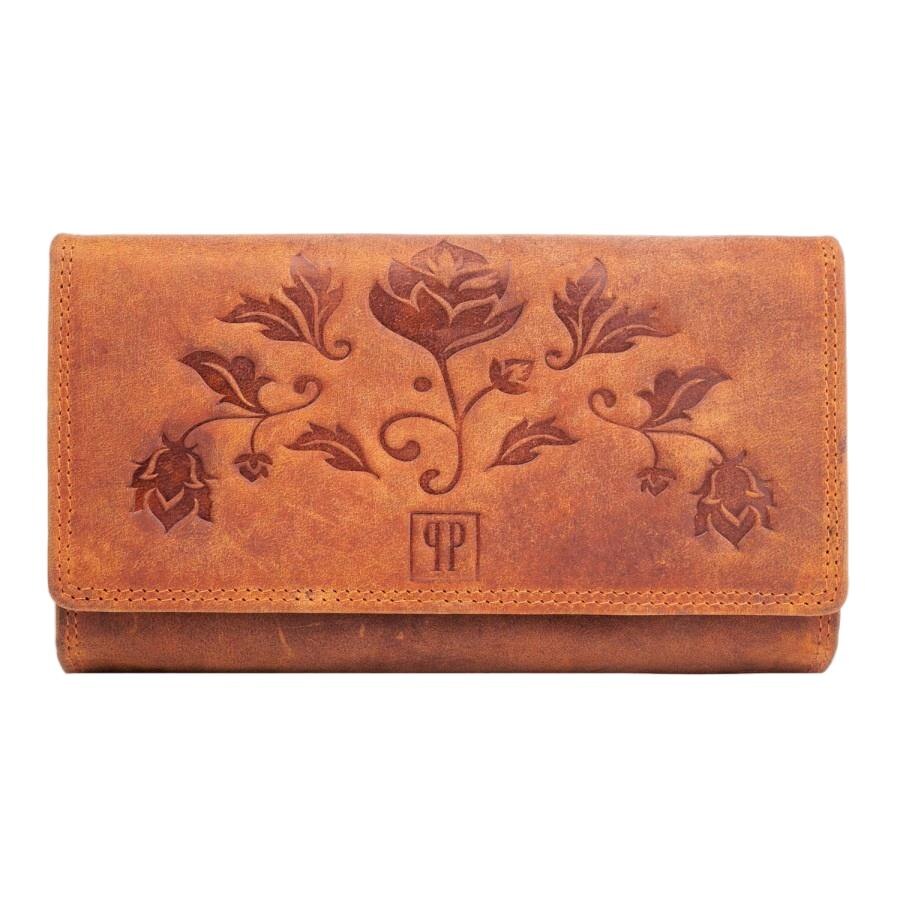 Portofel dama, Paolo Peruzzi, Piele naturala, 18 x 10 x 4 cm ...