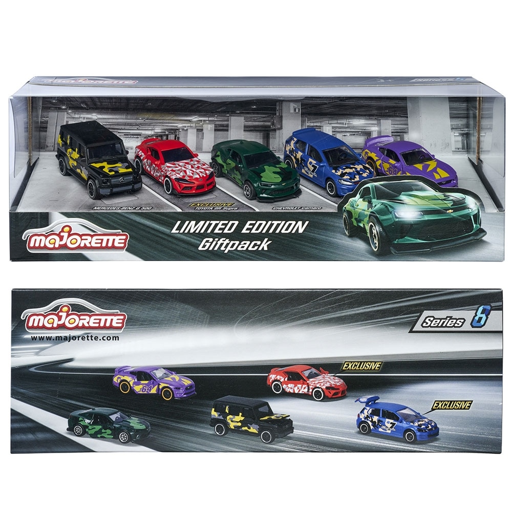 Set Majorette Limited 8 cu 5 masinute din metal - eMAG.ro