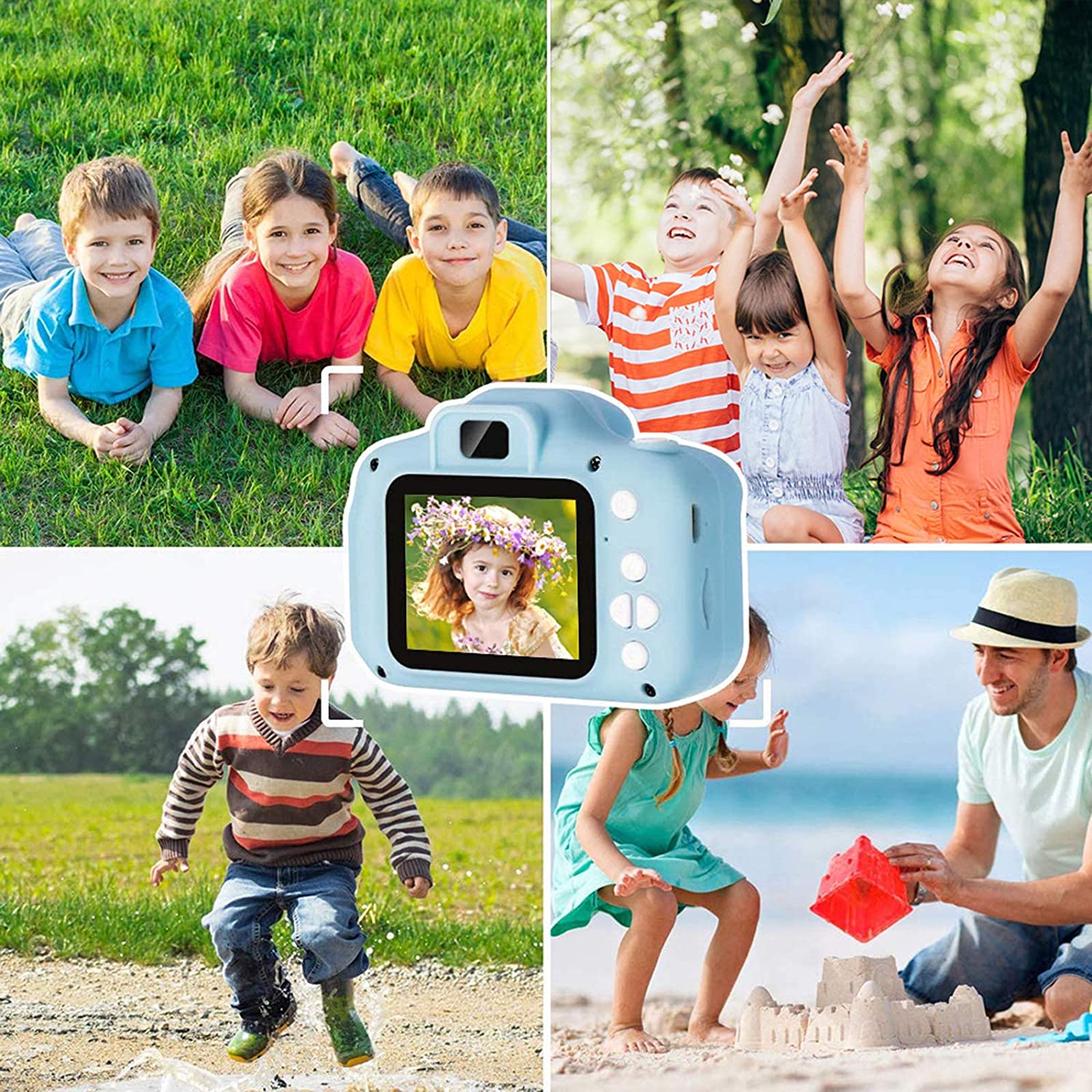 Camera foto digitala pentru copii BYONDSELF® cu card TF de 16G si ...