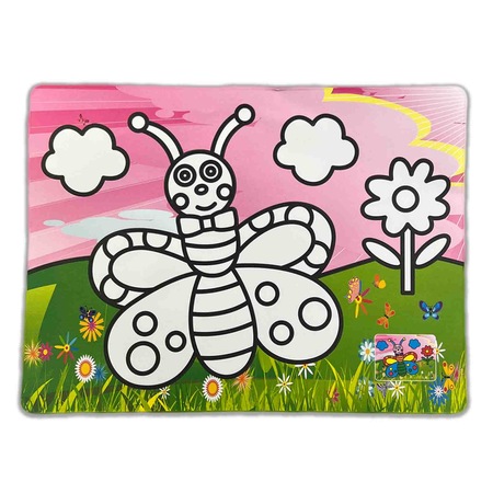 Desene cu nisip colorat, 9 culori, Fluture - eMAG.ro