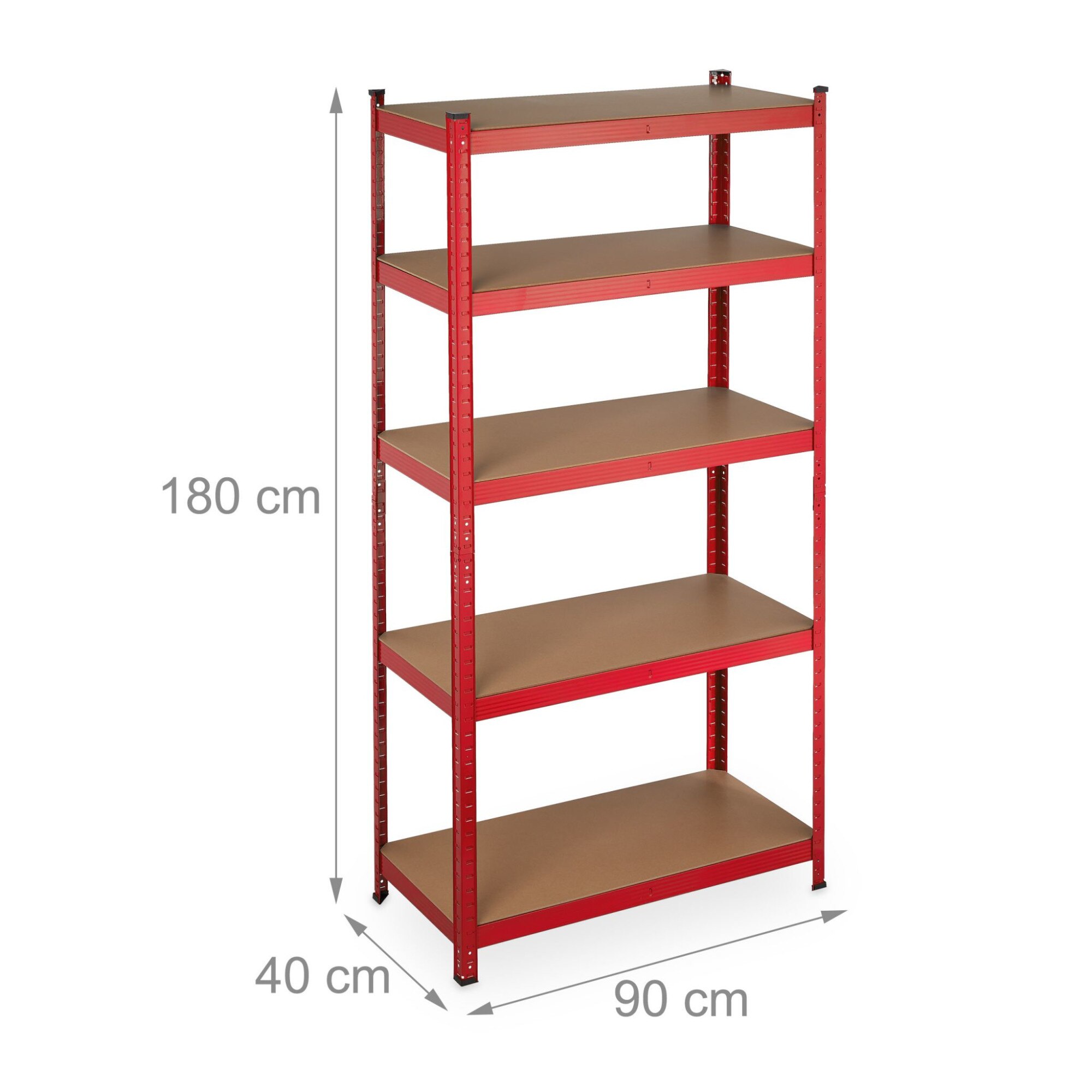 Raft metalic cu 5 polite, dimensiuni 180 x 90 x 40 cm, capacitate ...