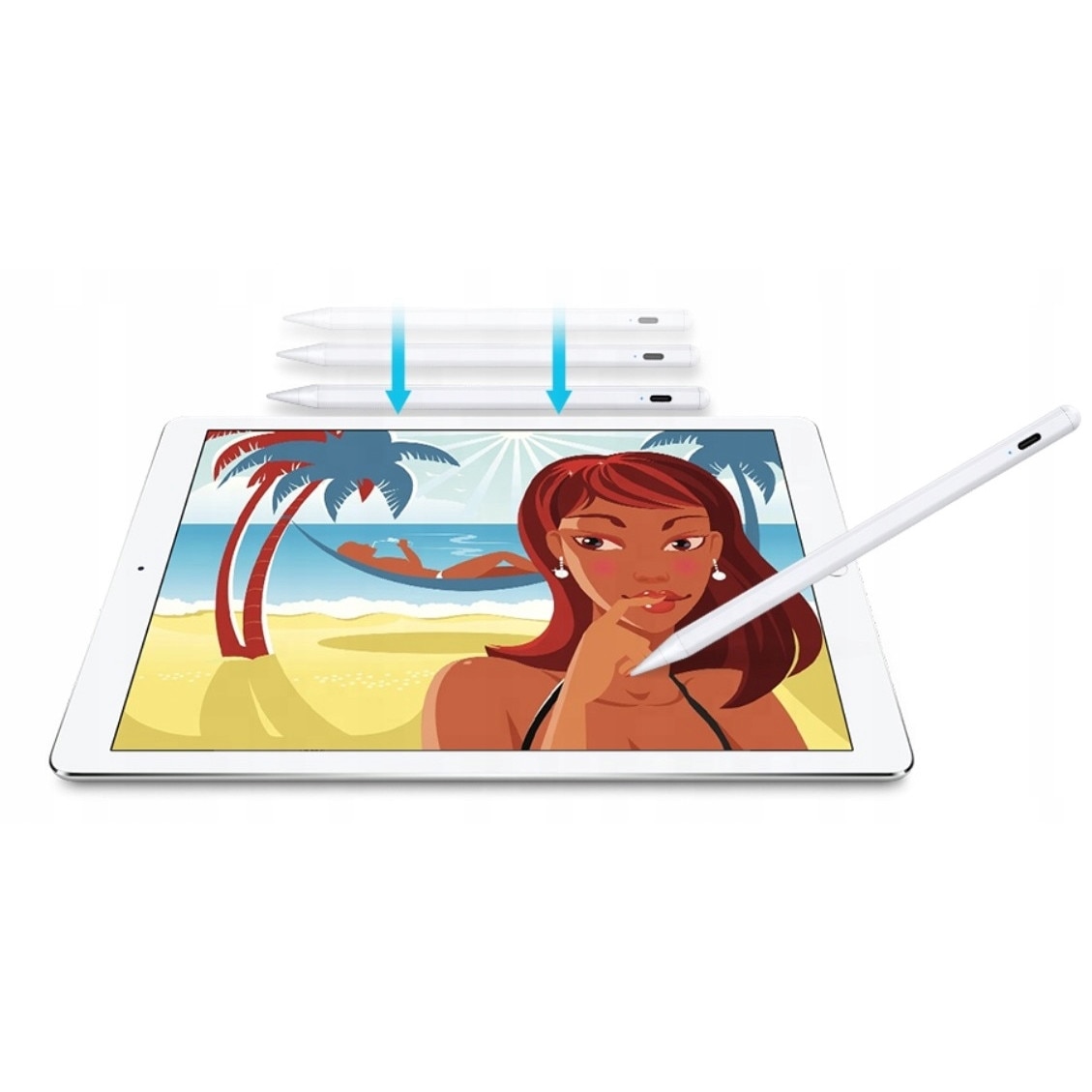 Стилус iPad Pen 2nd Gen Pro, Алуминий, Автономия 20 часа, Бял - eMAG.bg