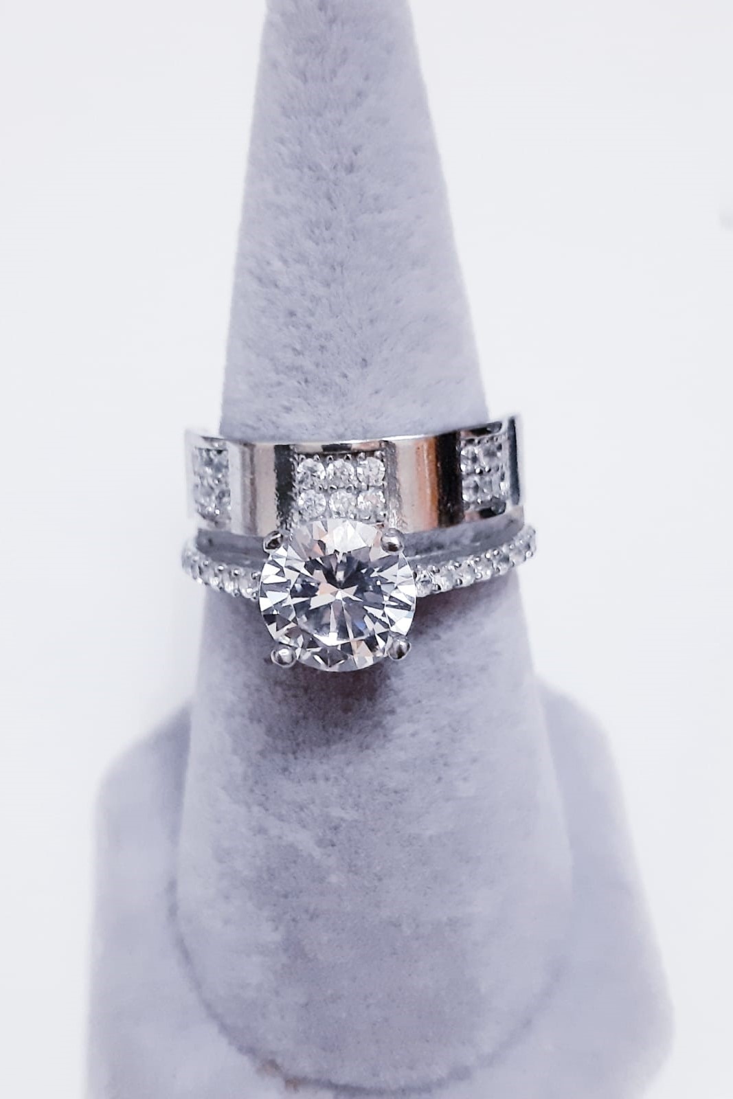 Inel din argint 925, Zirconiu, 18 mm - eMAG.ro