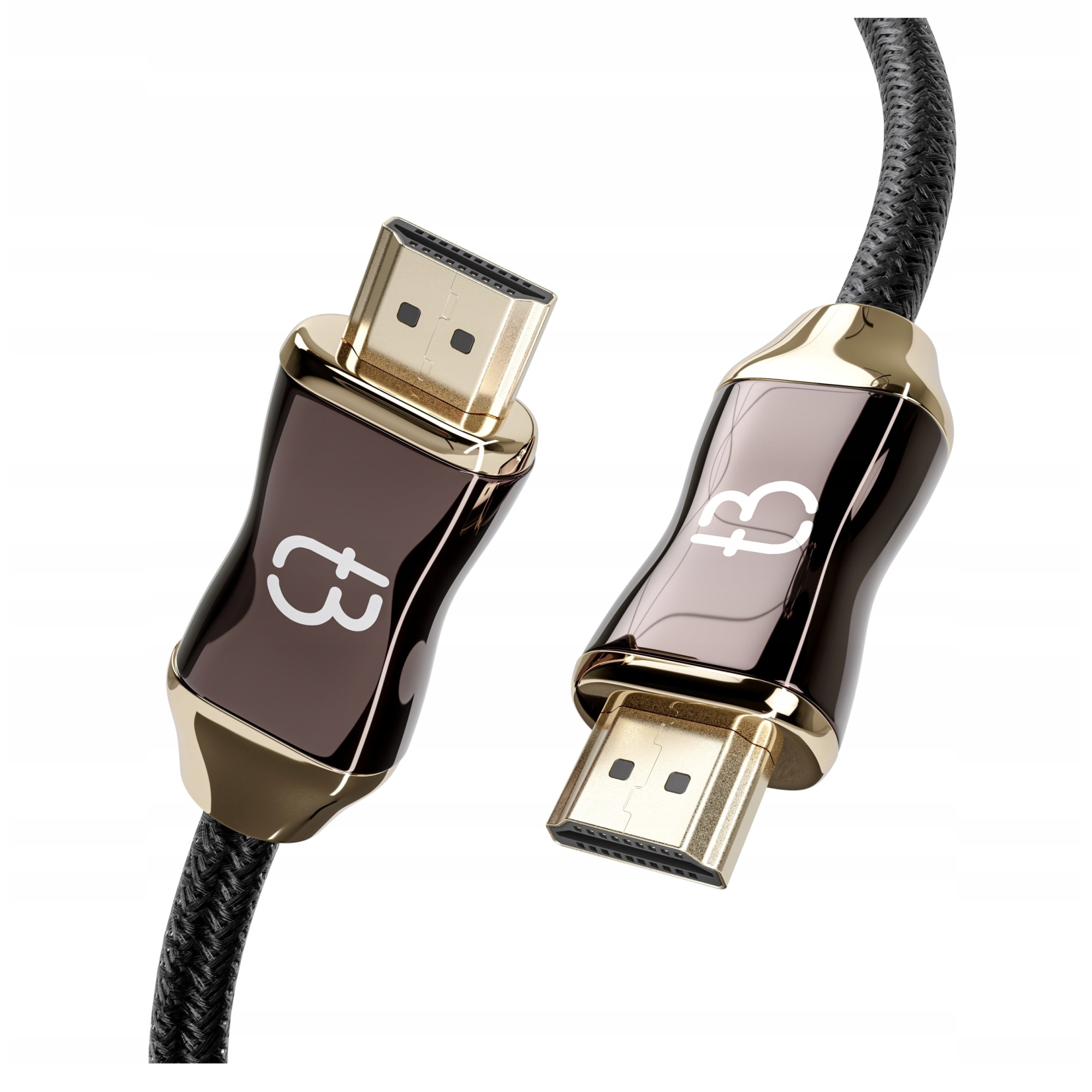 Кабел HDMI мъжки - HDMI мъжки, 2.1, Premium Ultra High Speed, 8K, 60HZ, 3 m, Черен/Златен - eMAG.bg