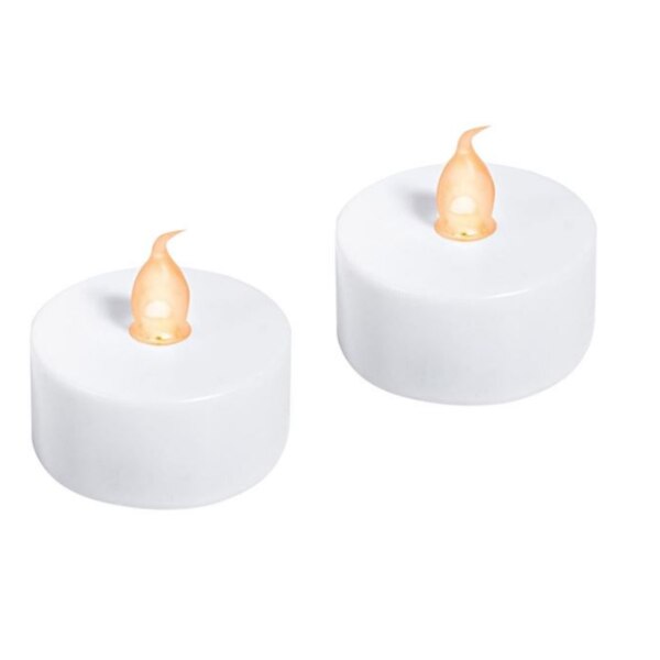 Set 2 lumanari Lumi LUXURY® cu lumina falacara pe LED cu baterie, 4 x 4 ...