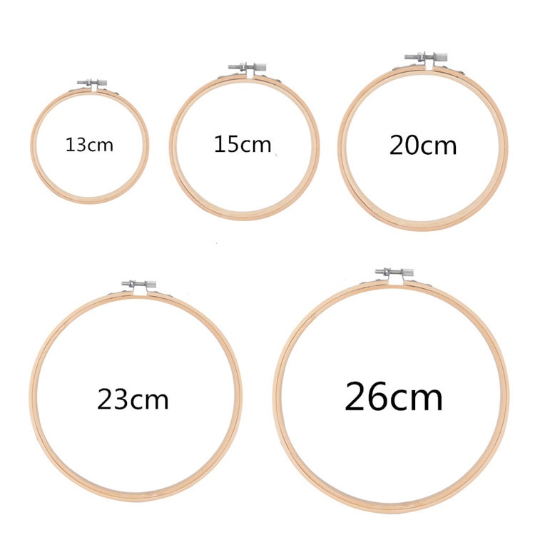 Set profesional de broderie, EZGETOP®, 100 fire colorate, 5 cercuri ...