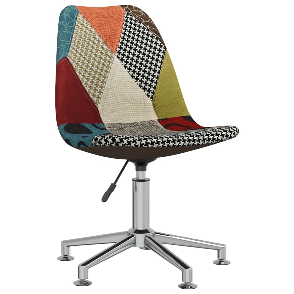 Scaun de bucatarie pivotant vidaXL, material textil, petice, 48,5 x 59 ...