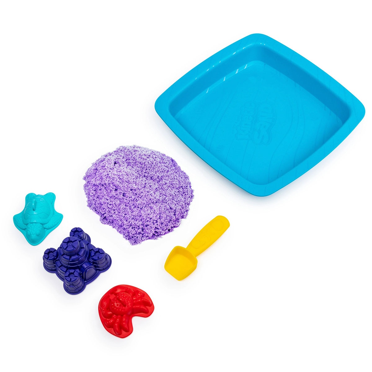 Nisip Kinetic Sand Castel de nisip, violet, 454 g cu accesorii - eMAG.ro