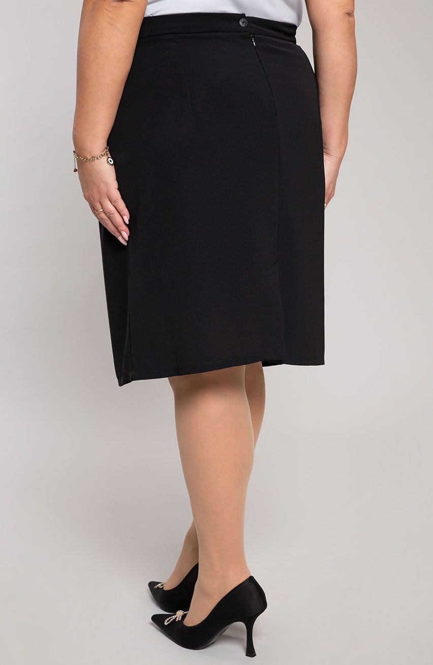 Fusta dreapta clasica culoare neagra, MDR24, marimea 52 - eMAG.ro