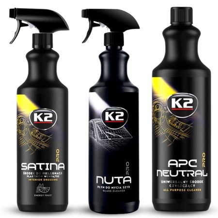 Set curatarea interior auto, K2, 3 accesorii, Multicolor - eMAG.ro