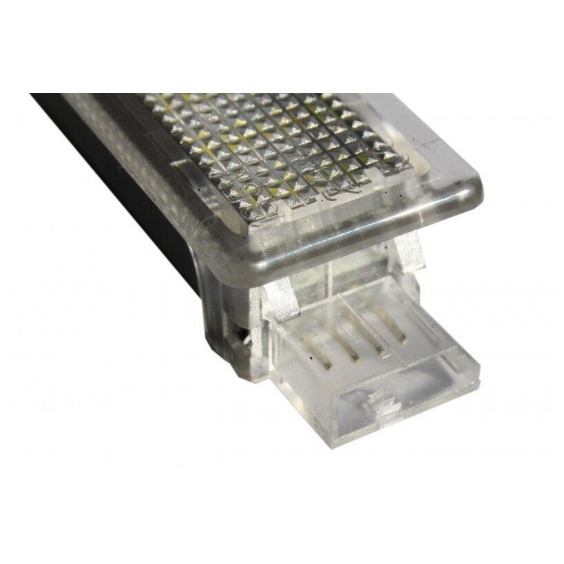 Lampi LED Portiere si Interior BMW F01, F20, F30 Lumina Alba+Rosie ...
