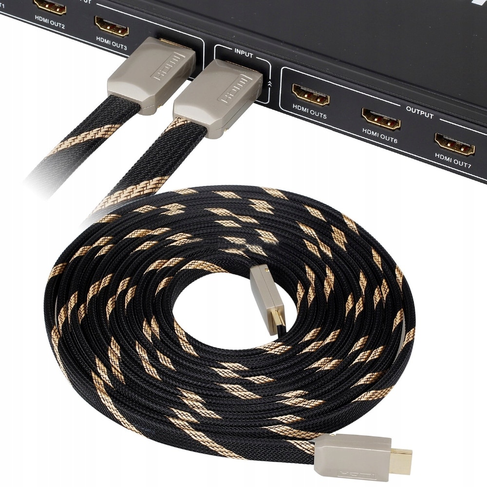 Cablu HDMI tata - HDMI tata, 2.0, Premium High Speed, 4K, 60HZ, 5 m ...