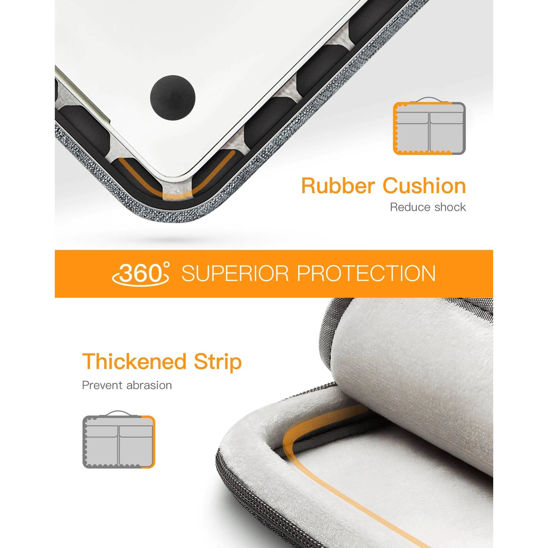 Laptop válltáska 360°-os beépített védelemmel, laptop mérete 15,6 ...