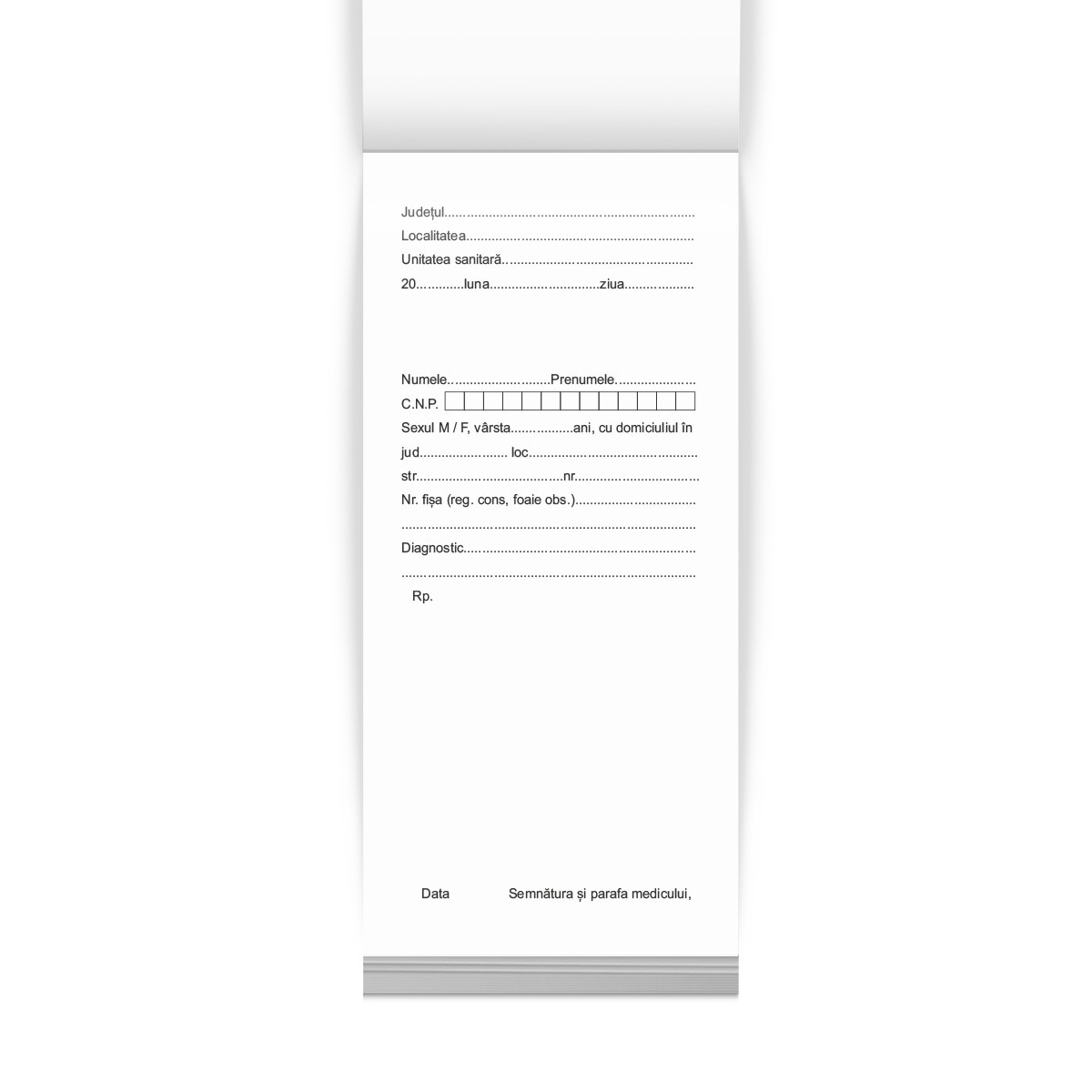 Reteta medicala 100 file, format 7x15 cm - eMAG.ro