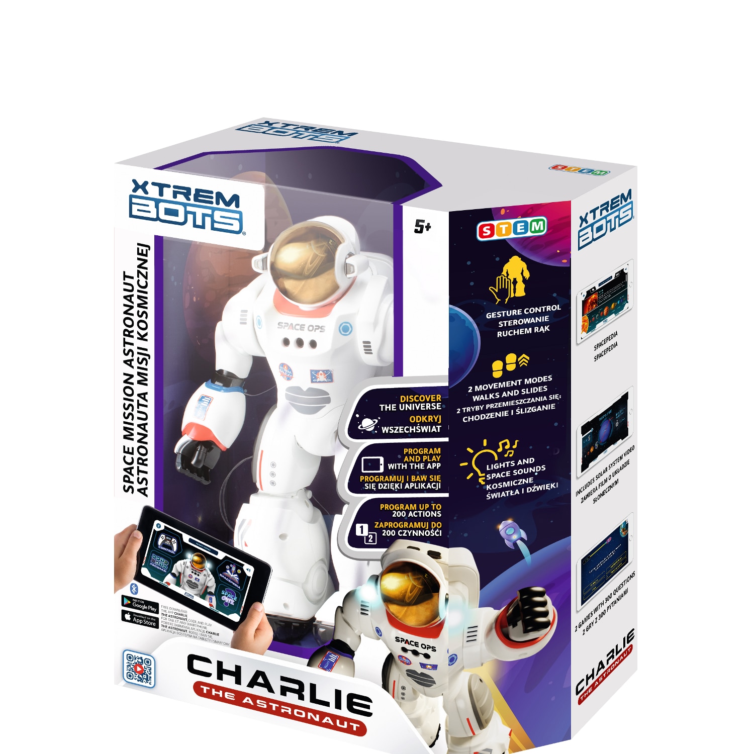 Robot interactiv Charlie Astronautul, BOT3803158, 50 de functii - eMAG.ro