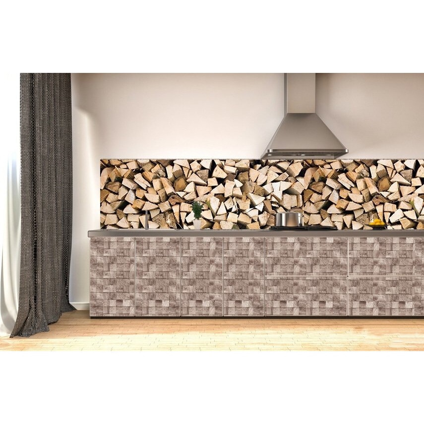 Autocolant mobila/perete model grinzi de lemn stejar 22-3535 45cm x 2m ...