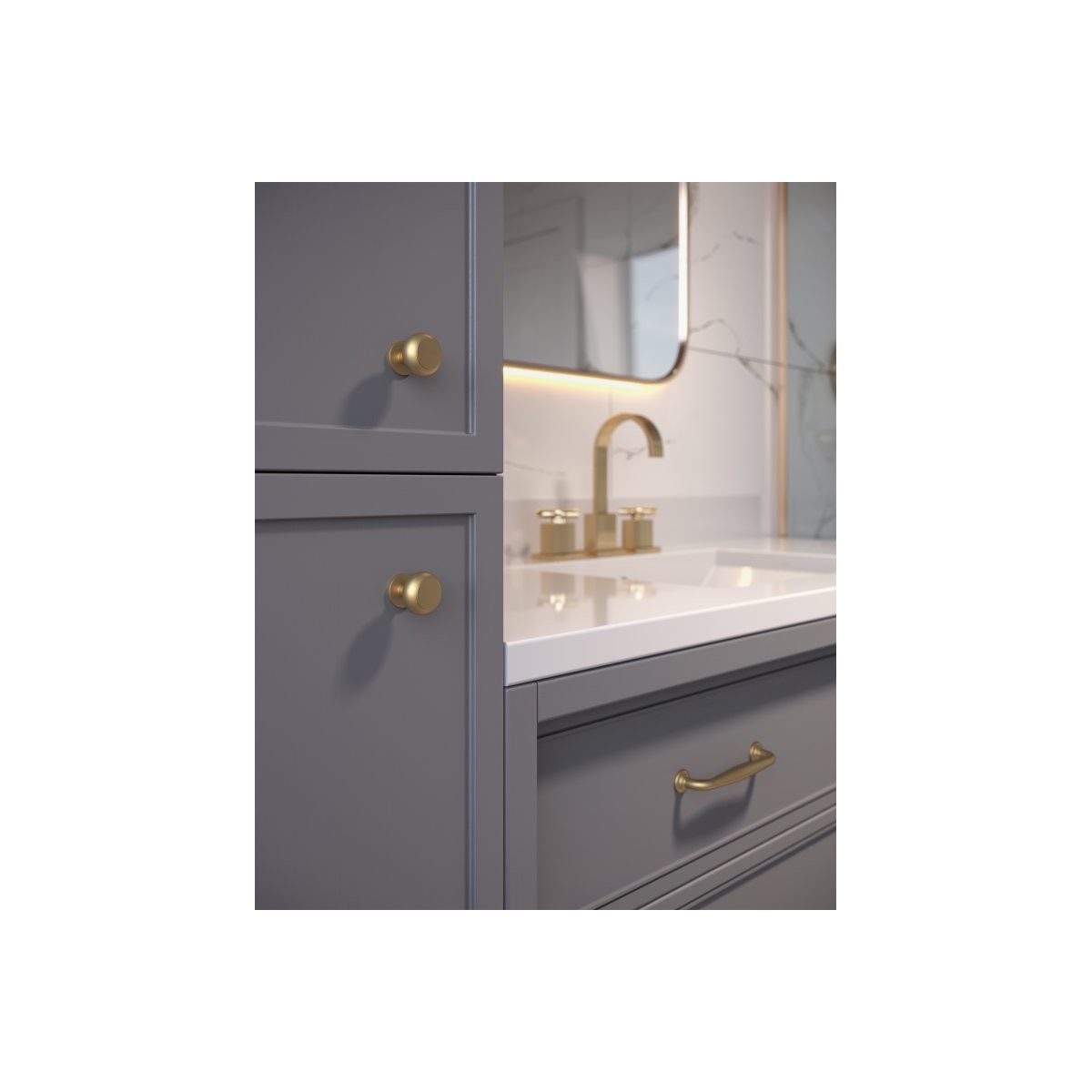 Maner pentru mobilier auriu periat C 160mm L 179mm Stilo - eMAG.ro