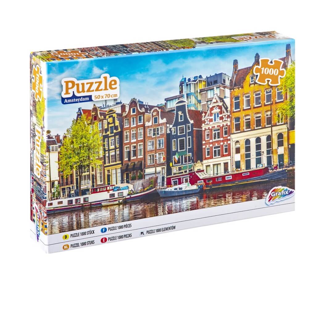 Puzzle 1000 darab 50x70 cm - Amszterdam - eMAG.hu