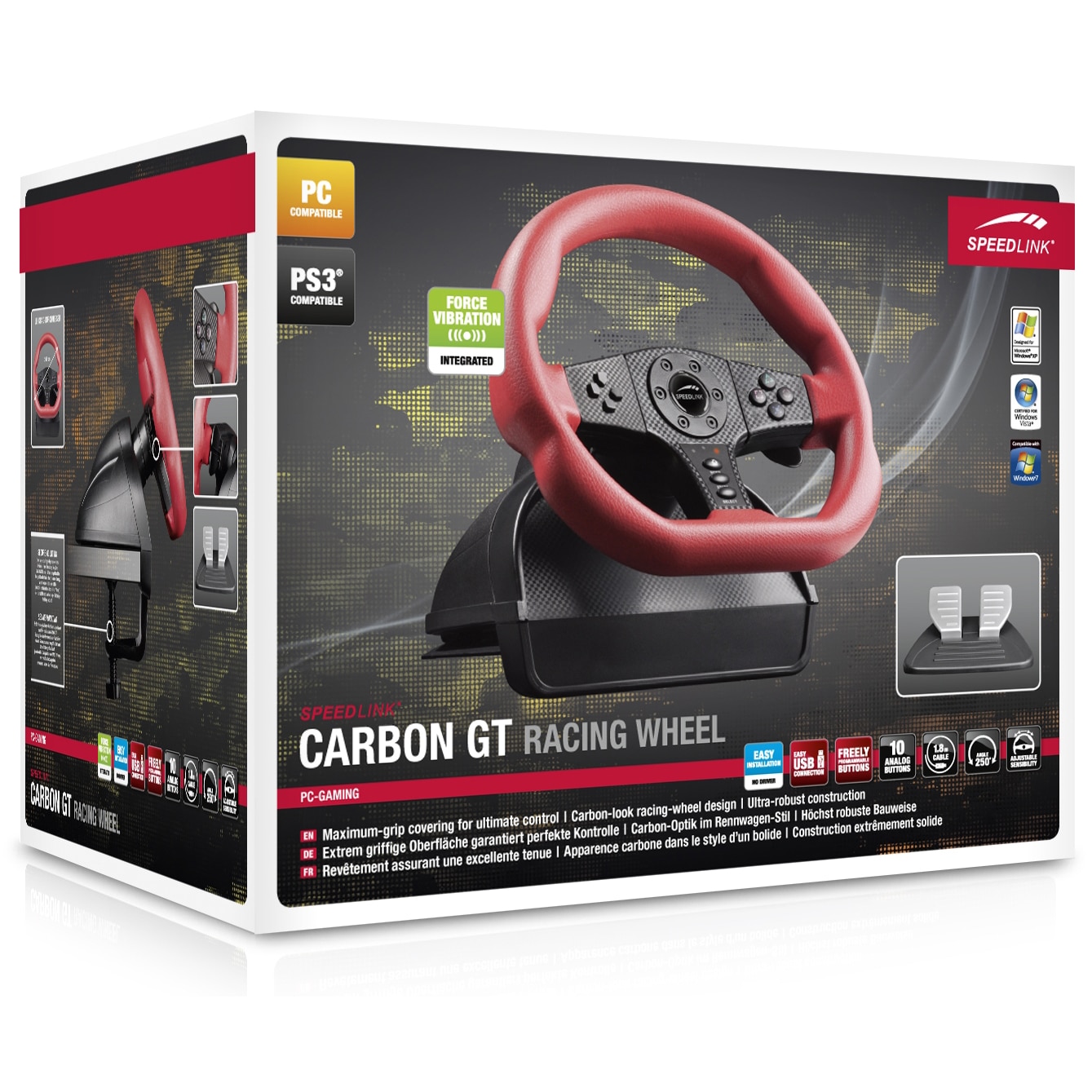 SPEEDLINK CARBON GT Racing kormány PC & PS3-hoz - eMAG.hu