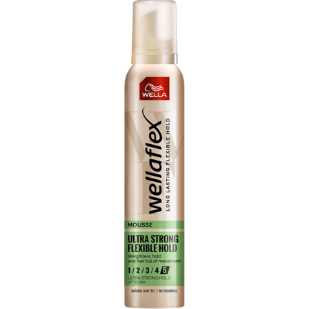 Spuma pentru par Wellaflex Flexible cu fixare ultra puternica, Fixare ...