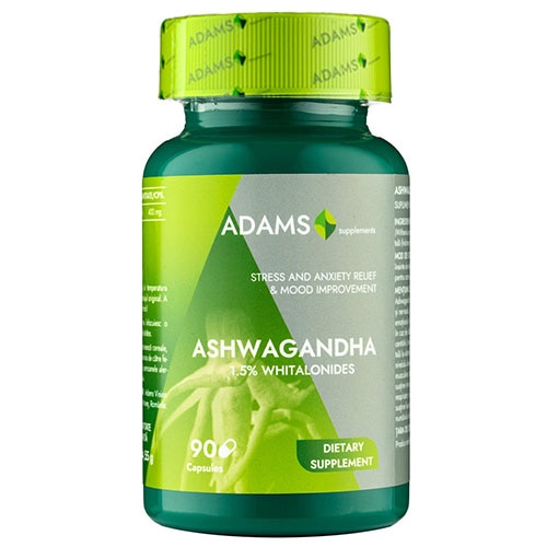 Ashwagandha 400 miligrame 90 capsule Adams Vision - eMAG.ro