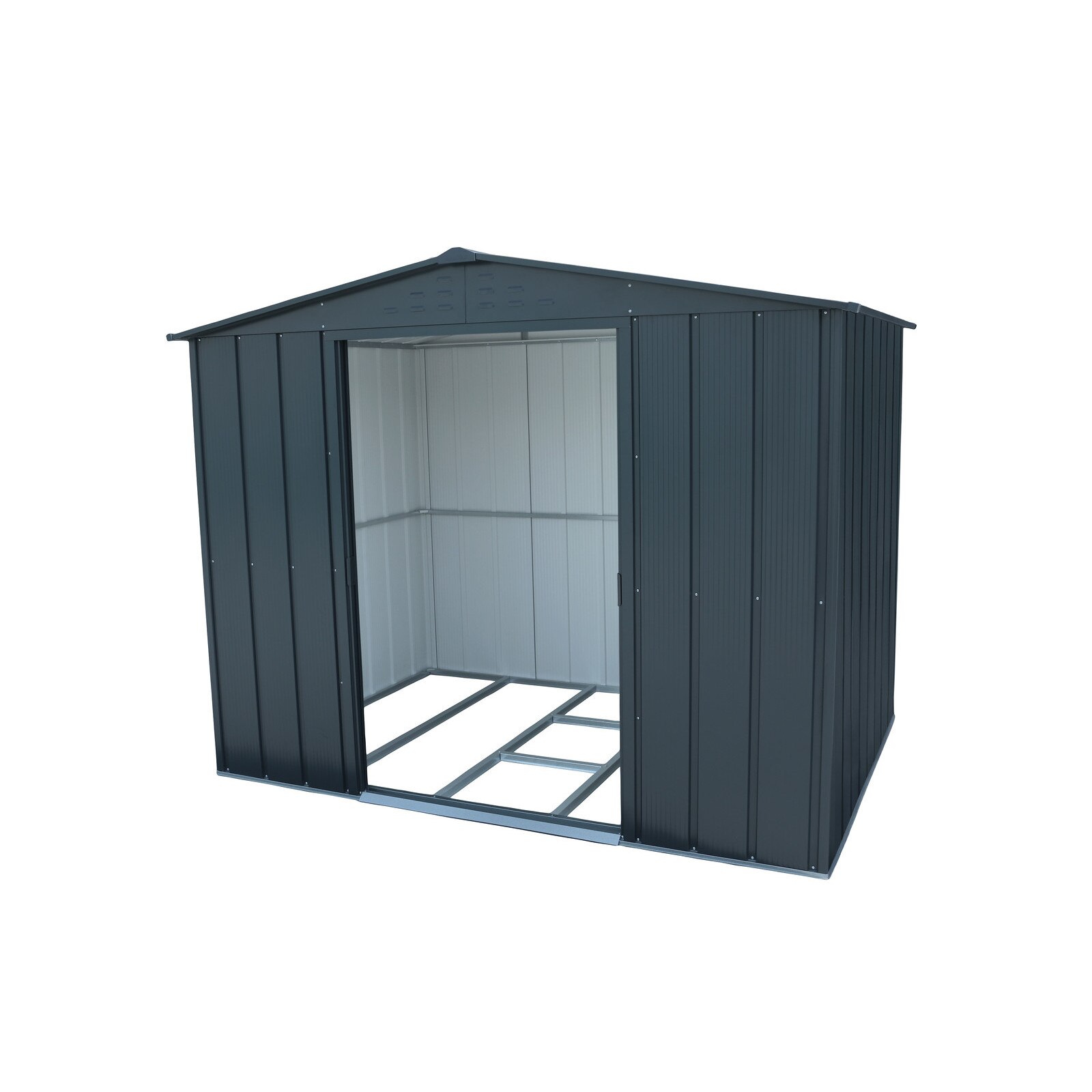 Casa de gradina Duramax, Metal, Antracit - eMAG.ro