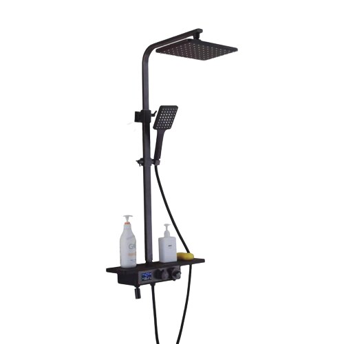 Coloana Dus, Inox SUS304, Negru, SJG/008 - eMAG.ro