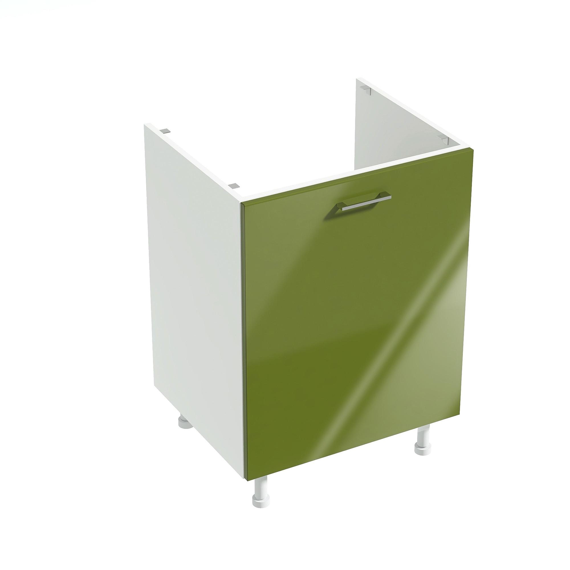 Masca chiuveta 1 usa CHARM 60x84x54.3, Fronturi MDF Lucios Verde ...
