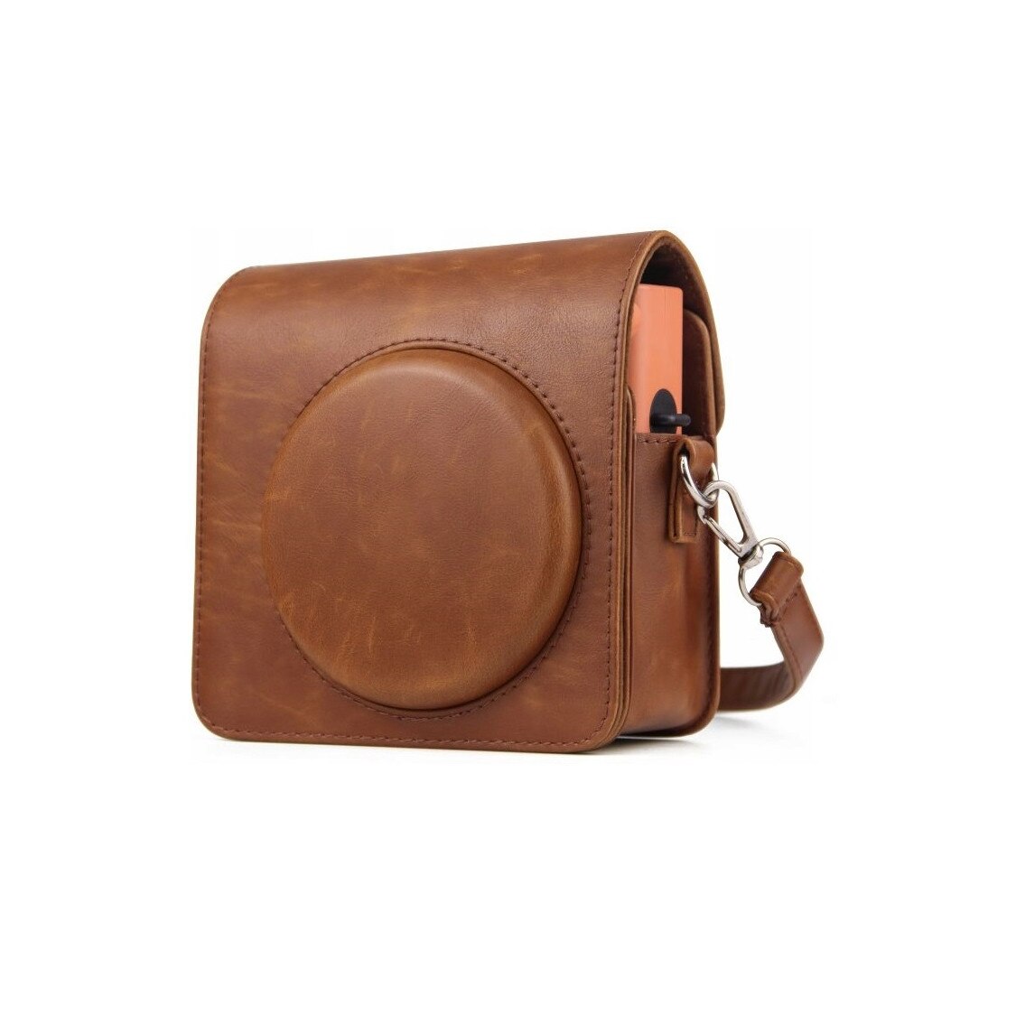 Geanta foto LoveInstant, pentru Fujifilm Instax Square Sq1, maro - eMAG.ro