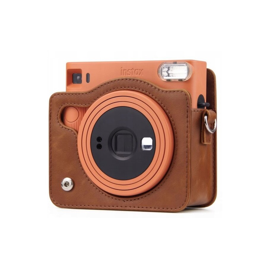 Geanta foto LoveInstant, pentru Fujifilm Instax Square Sq1, maro - eMAG.ro