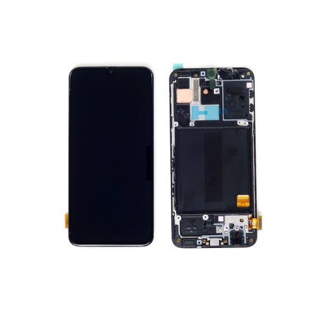 AMOLED kijelző Samsung A40-hez, fekete - eMAG.hu