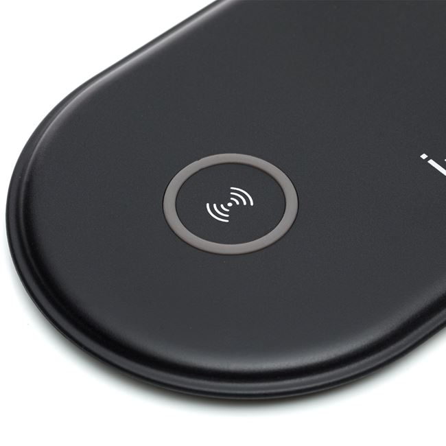 Incarcator Wireless cu 2 locuri i-JMB pentru telefon sau casti, 2x10W ...