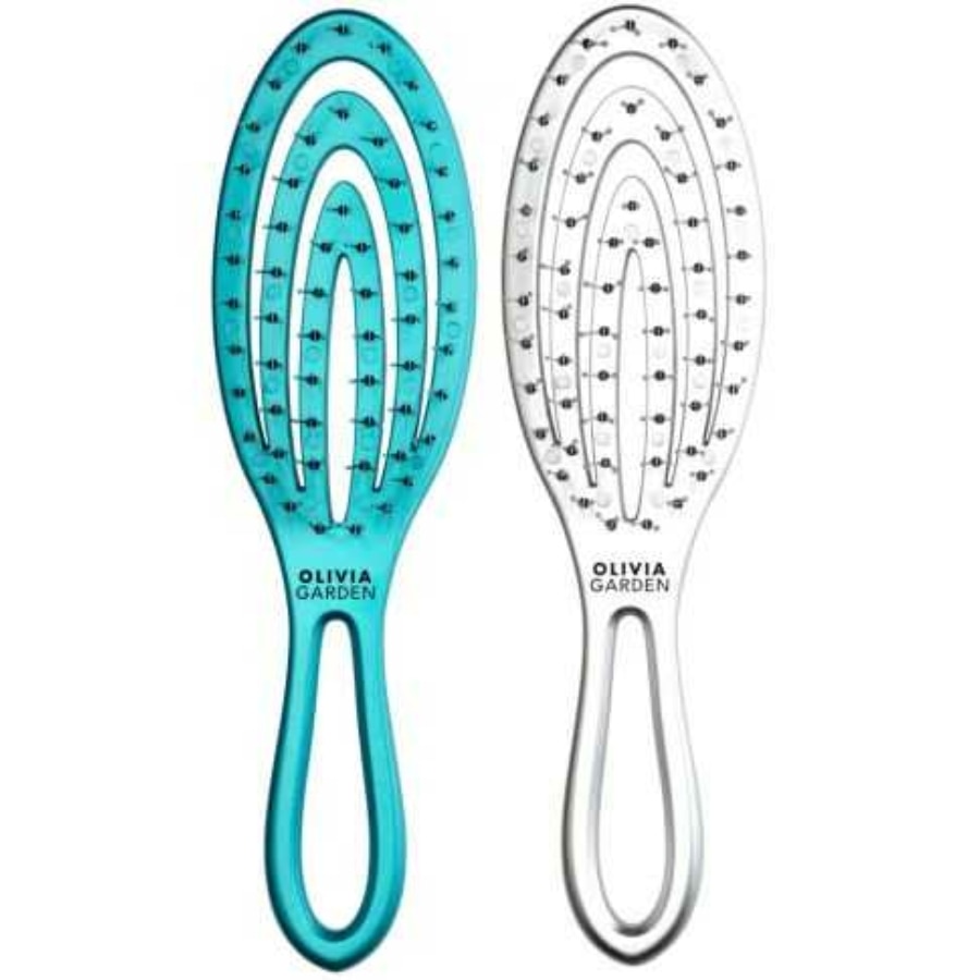 Perie de par, Olivia Garden, Turcoaz - eMAG.ro