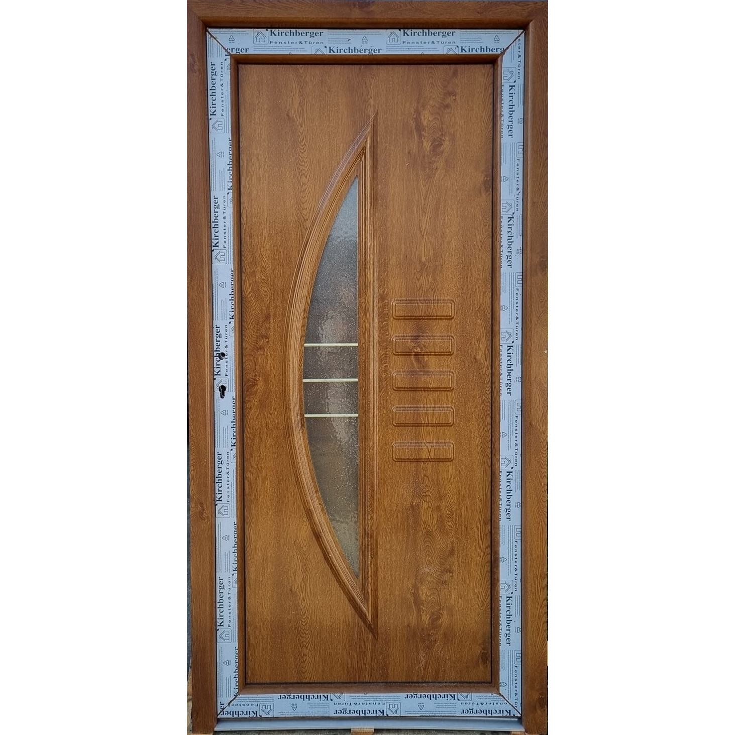 Usa exterior Pvc, MOON GOLD, Stejar auriu, 100x210 - eMAG.ro