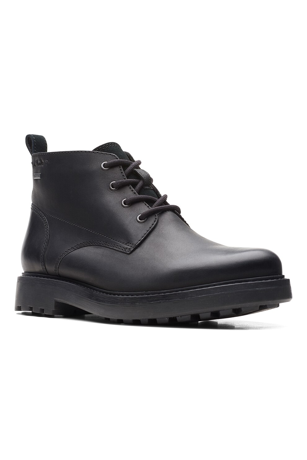 Clarks, Непромокаеми кожени боти Chard, Черен, 10.5 - eMAG.bg