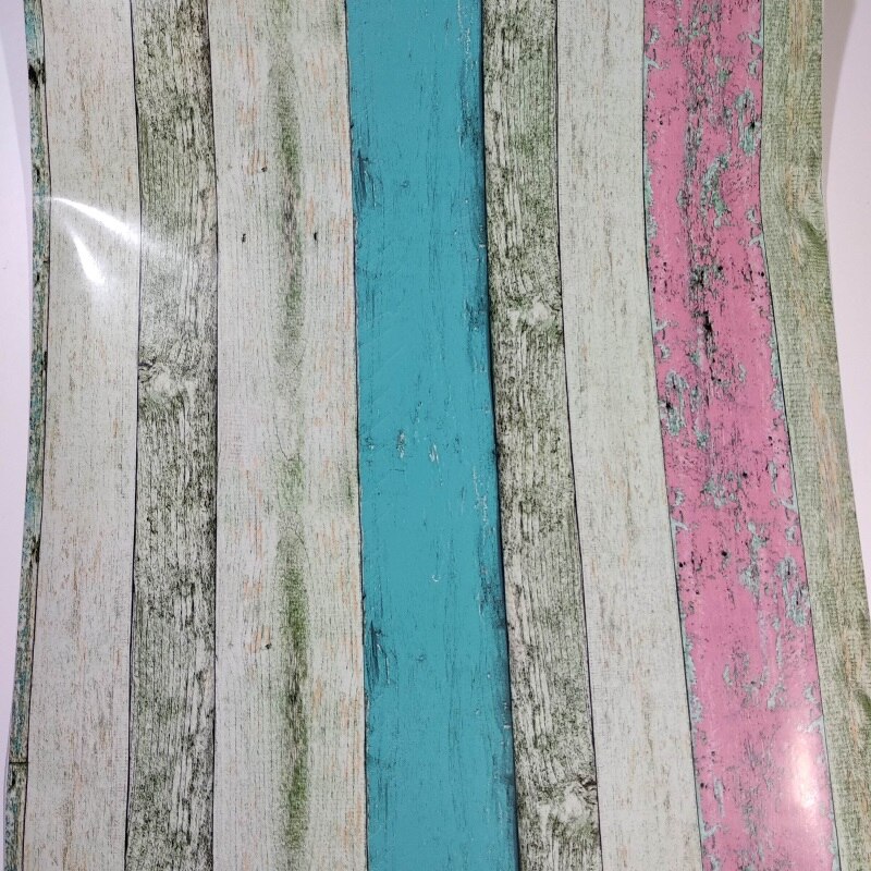 Autocolant mobila/perete model lemn colorat 22-3410 45cm x 2m - eMAG.ro